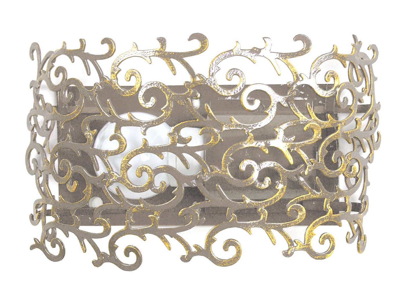 Applique métal, taupe 9 cm.