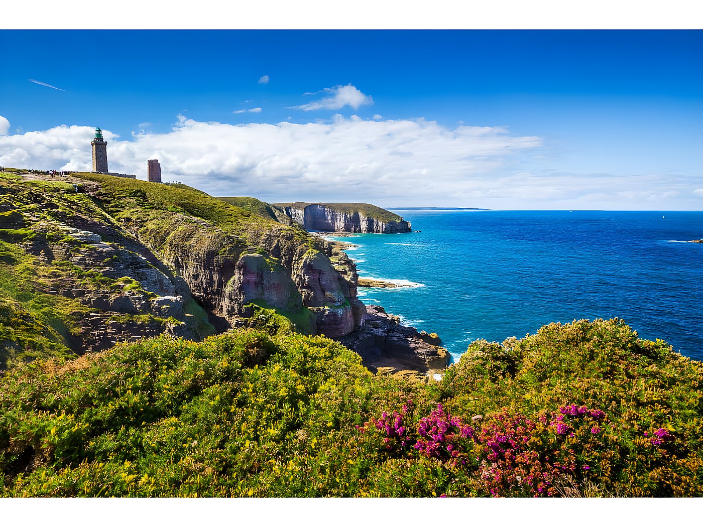 Tableau sur verre synthétique Cap Fréhel 65x97 cm