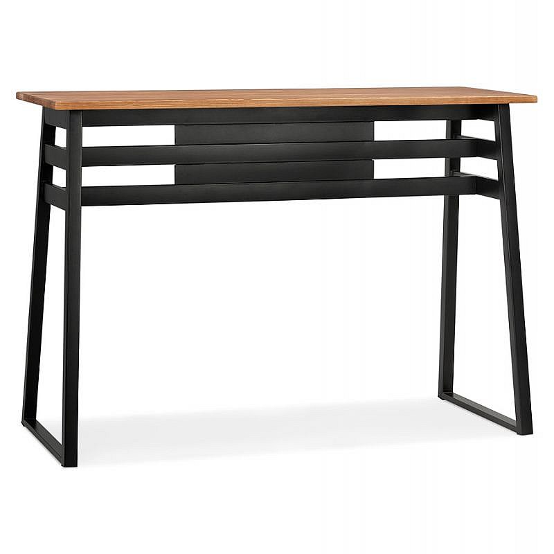 Table de Bar en Bois Design "Javier" 150cm Noir
