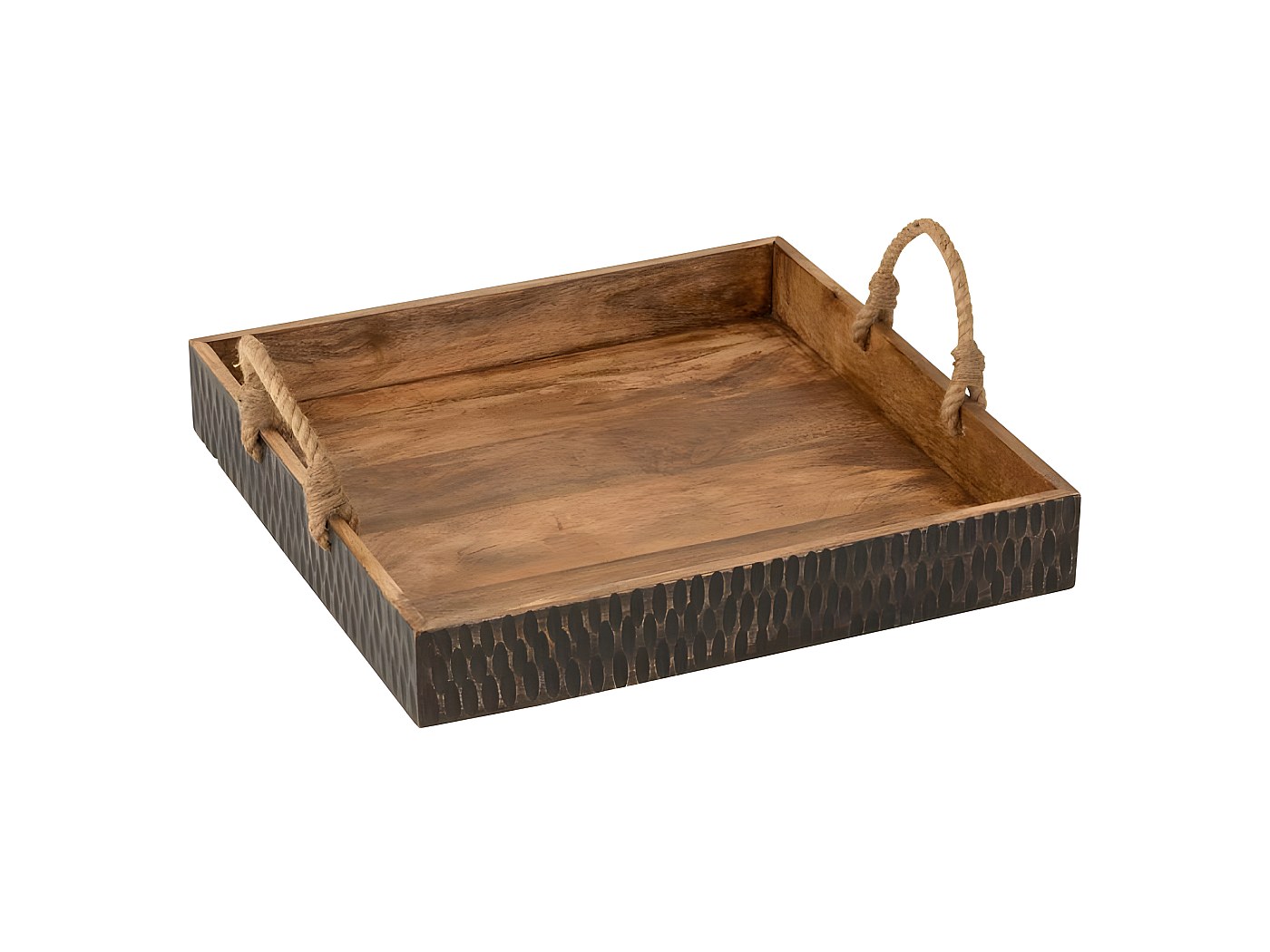 Plateau de Service "'Bois Manguier" 50cm Naturel