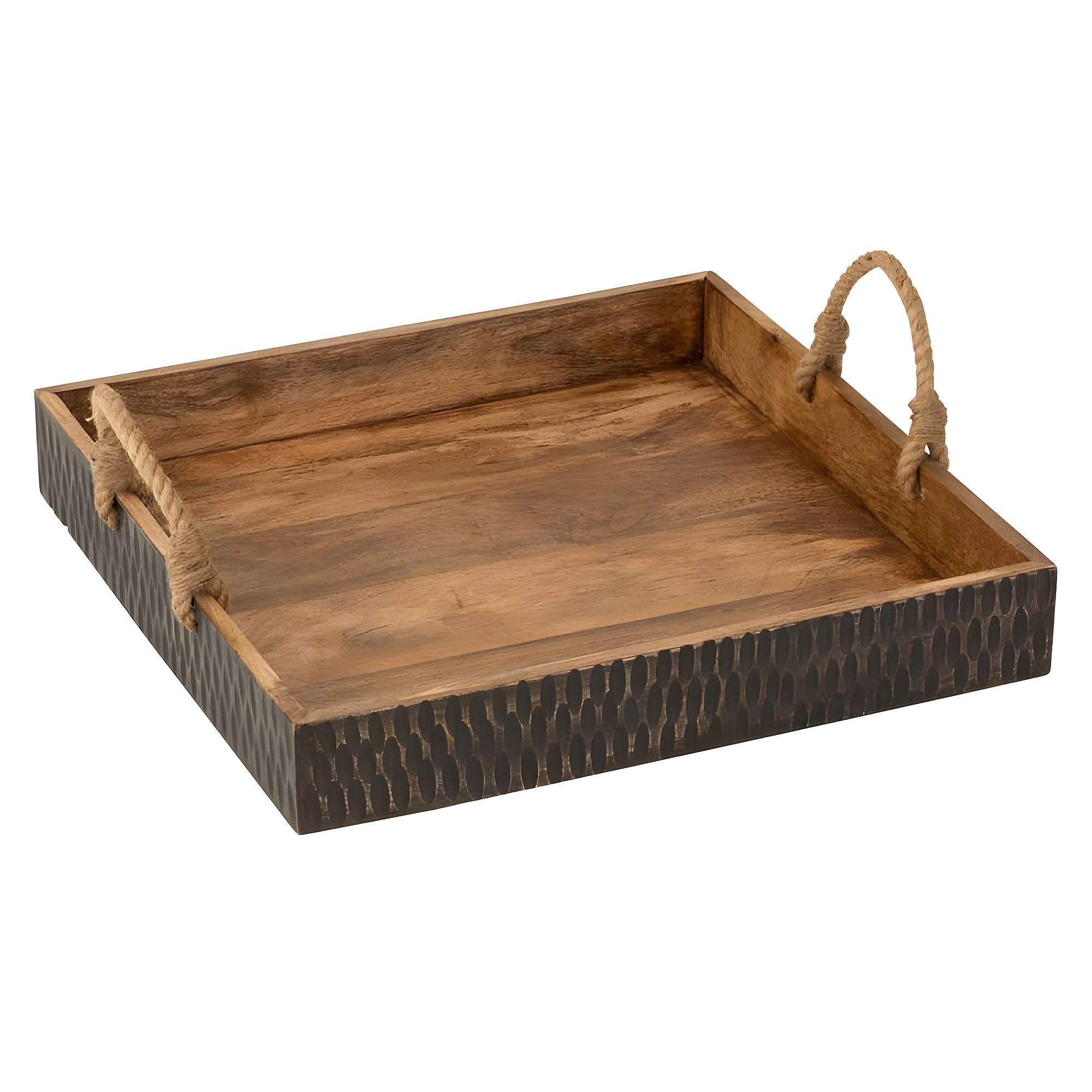 Plateau de Service "'Bois Manguier" 50cm Naturel