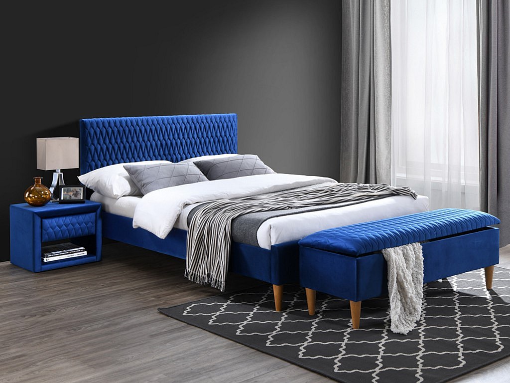 Cama azul eléctrico