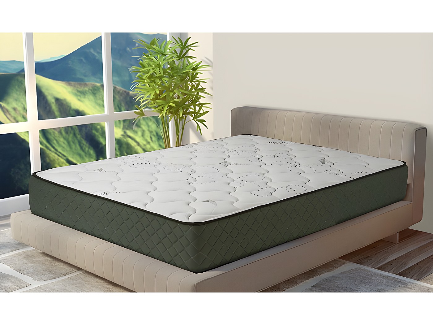 Colchón Visco California Especia Antibacteriano 70 x 190 Altura 18 cm +/-2
