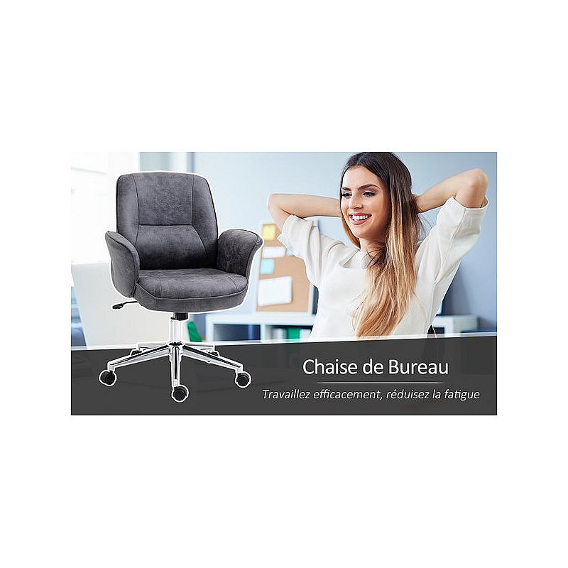 Chaise de bureau SMITH grise