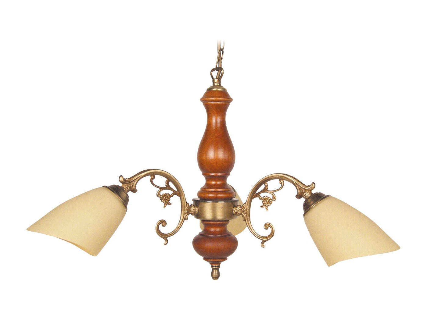 VALOIS - Lustre multi bras métal foncé et doré