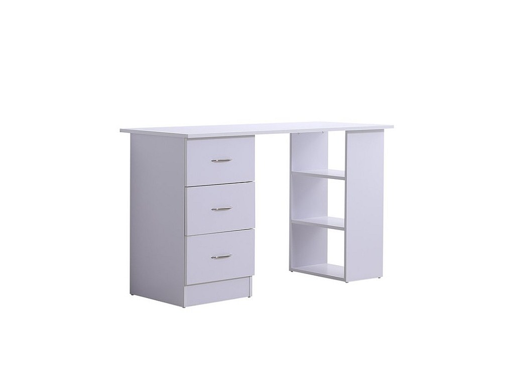 Bureau étagère JONATHAN blanc