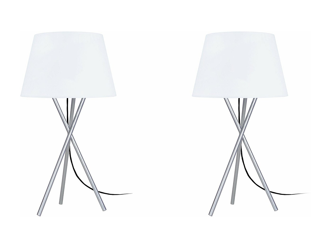 Abajur TOSEL RUHR LT2 tecido tripé cone D19 x H30 cm