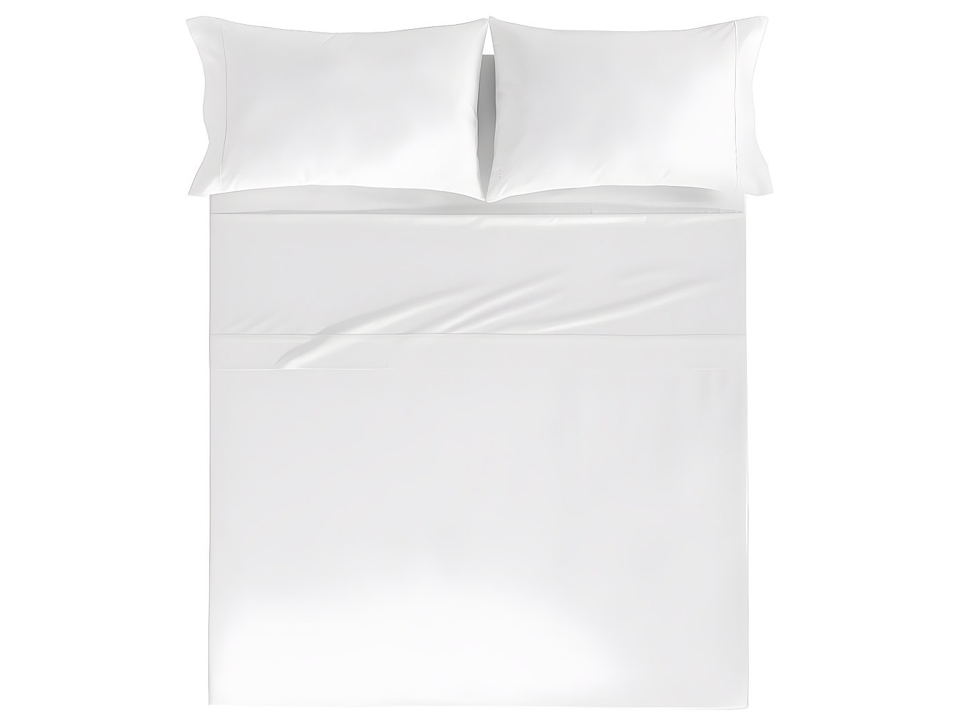 Drap de lit en coton blanc 160x280 cm PURE