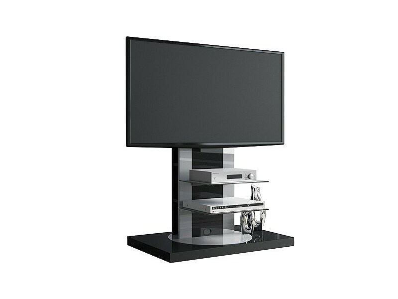 Meuble TV design rotatif 126 x 90 x 59 cm - Noir