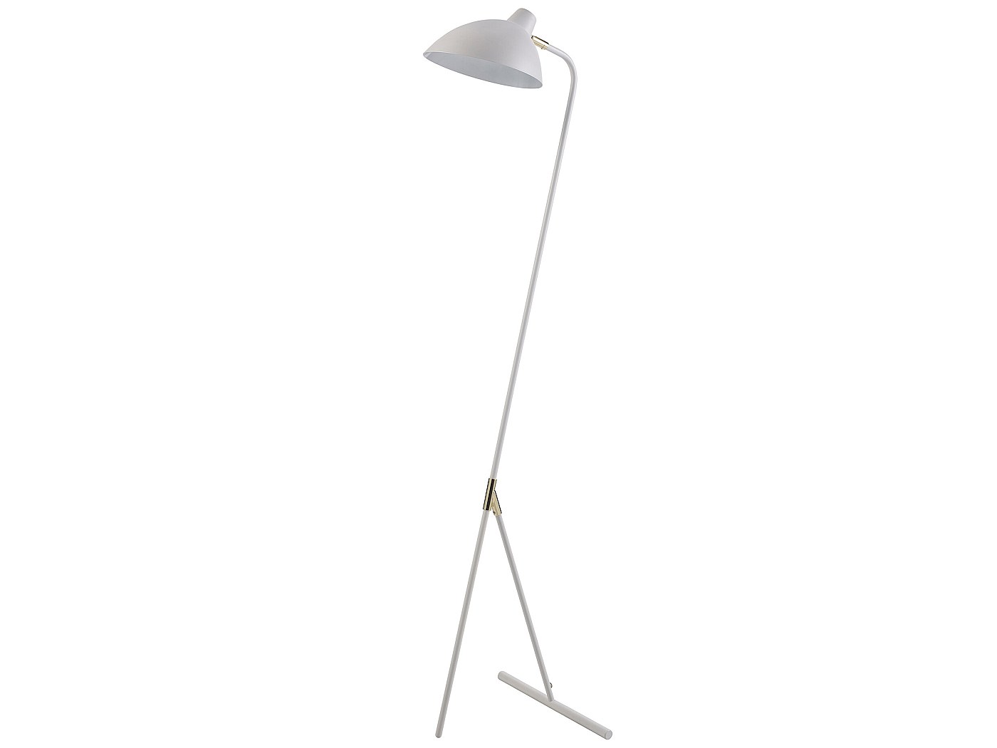 Teamson Home Delicata Vloerlamp - Goud/Wit - Minimalistisch & Modern ...