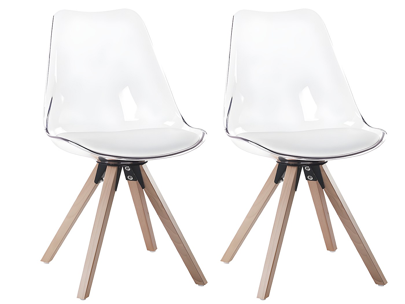 Set plastic stoelen: PVC propyleen en polycarbonaat voor woonkamer of ...