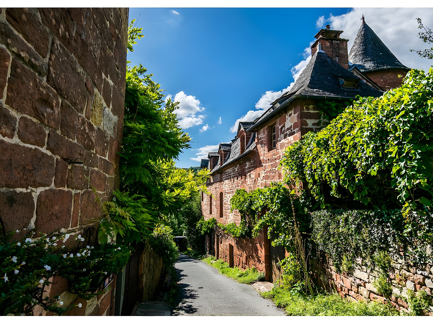 Tableau mural Collonges-la-Rouge chemin
