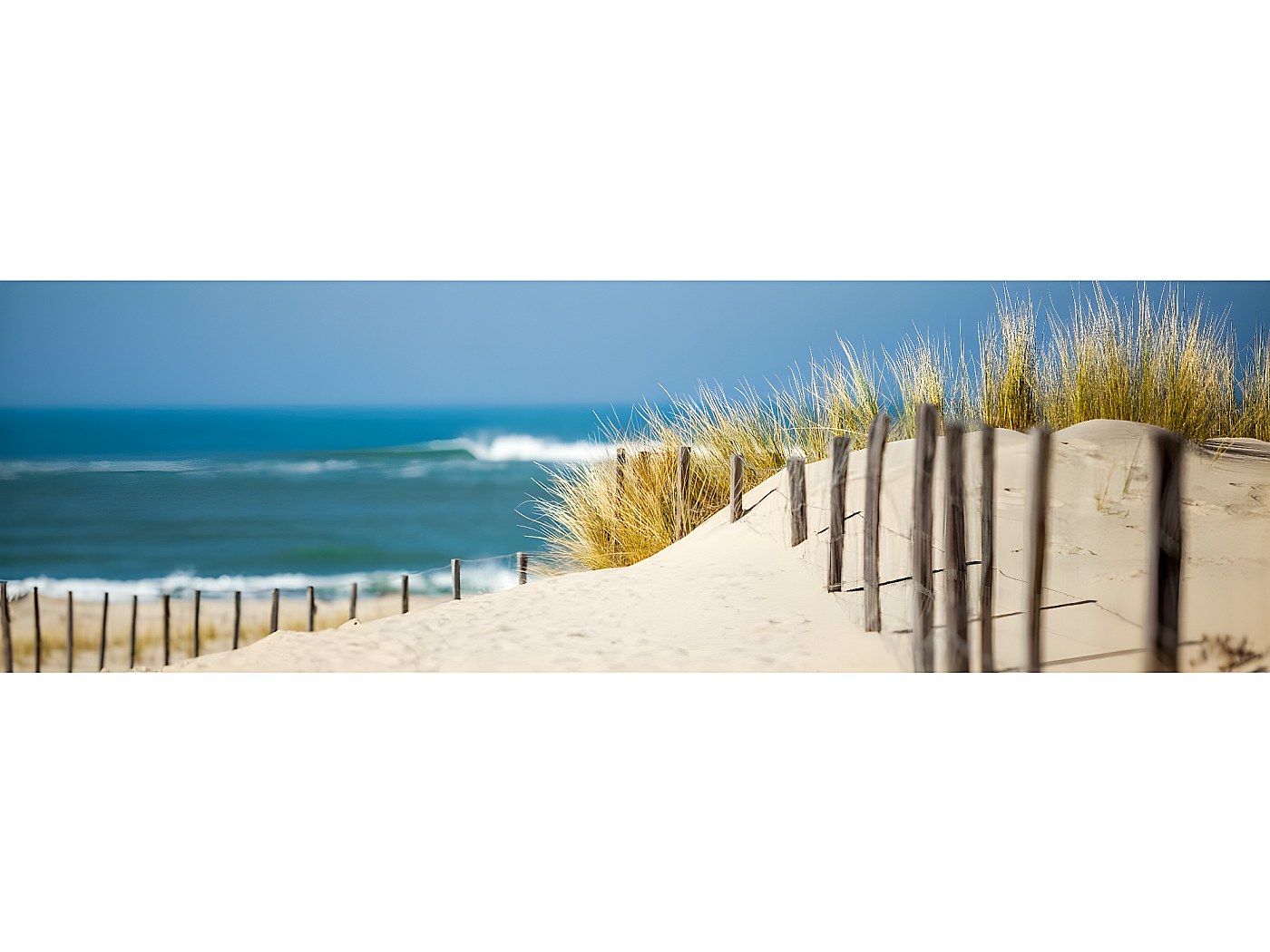 Tableau sur toile plage Salie sud 30x97 cm