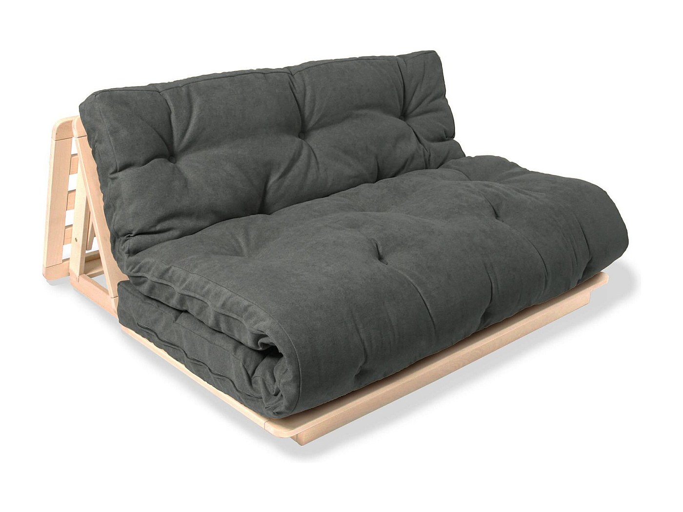 Canapé lit convertible futon layti Gris cendré