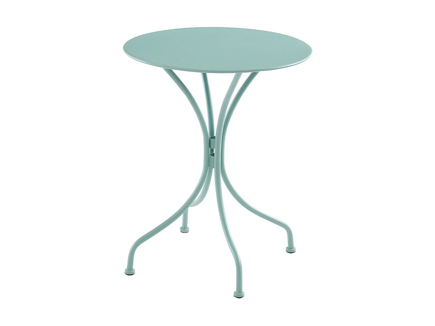Table ronde de jardin en métal D.60cm Vert amande - MIRMANDE de MYLIA