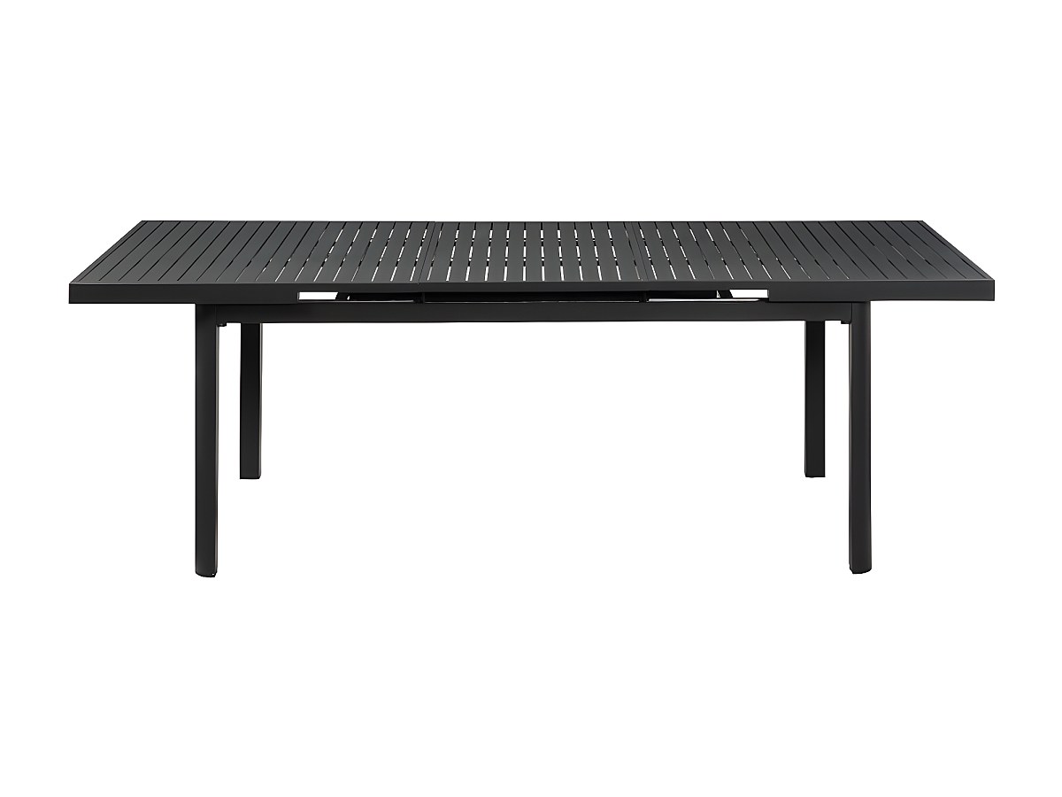 Uitschuifbare tuintafel NAURU aluminium 180/240 - Antraciet