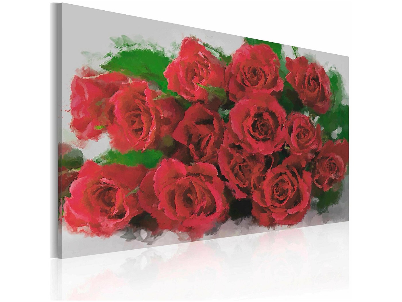 Tableau roses rouges rouges - 60 x 40 cm