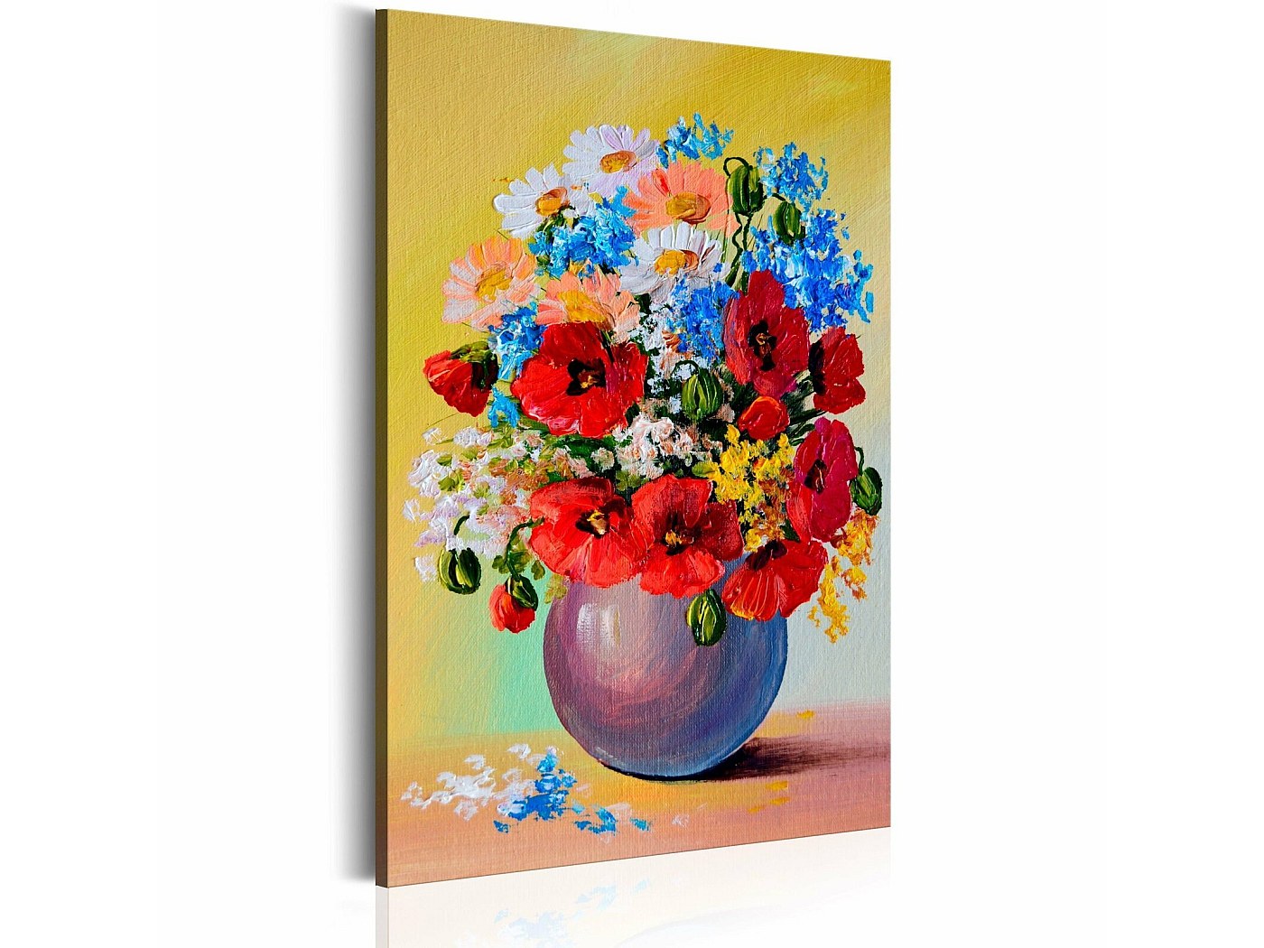 Tableau bouquet de fleurs sauvages - 40 x 60 cm