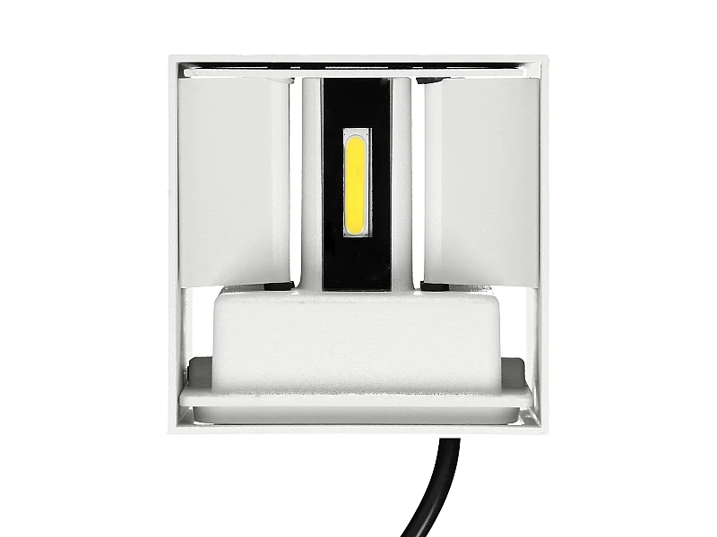 5x Applique murale blanc 12W lampe led moderne aluminium IP44 ECD Germany