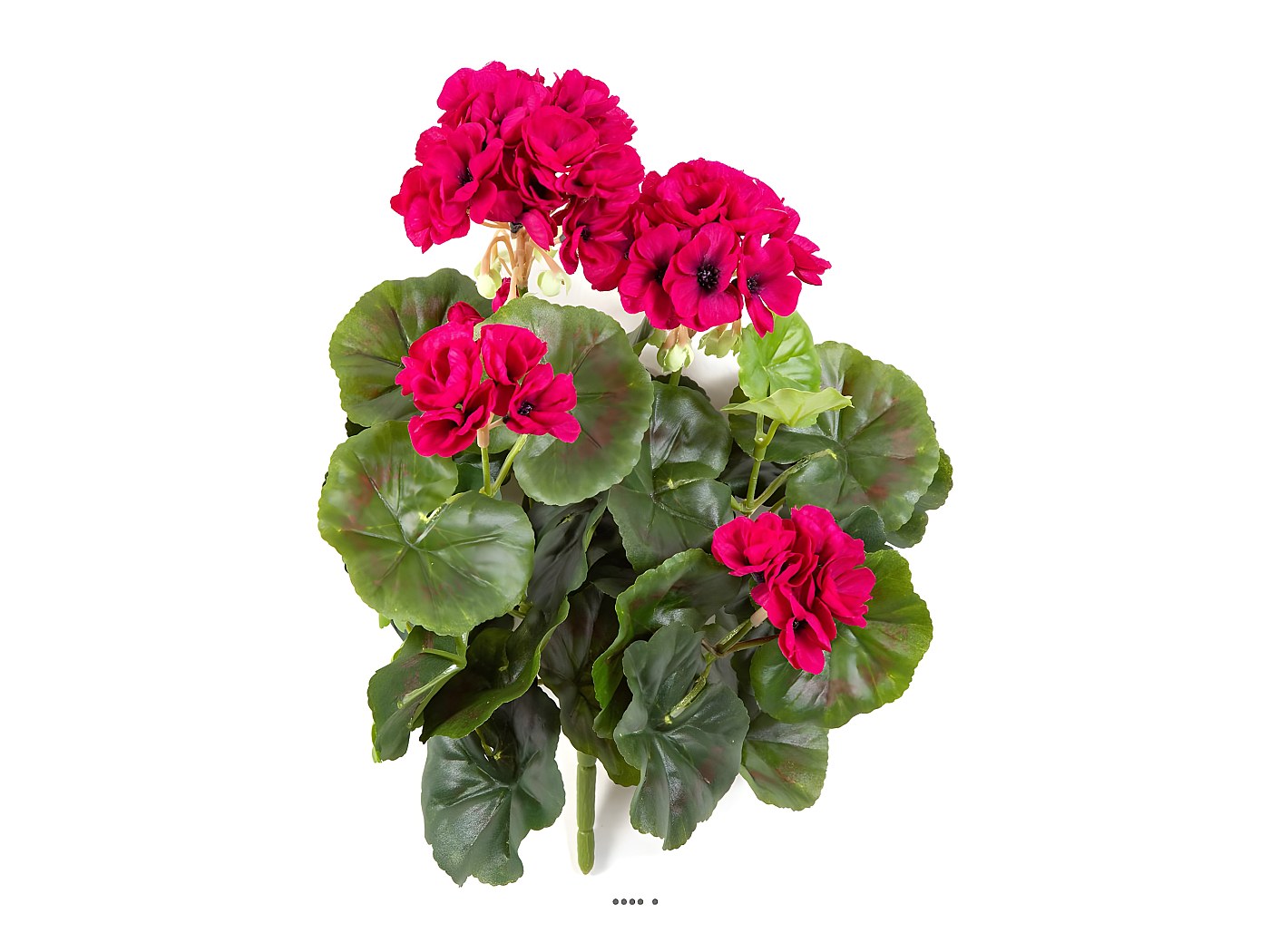 Géranium artificiel en piquet H 30 cm Rose fushia - couleur: Rose fushia