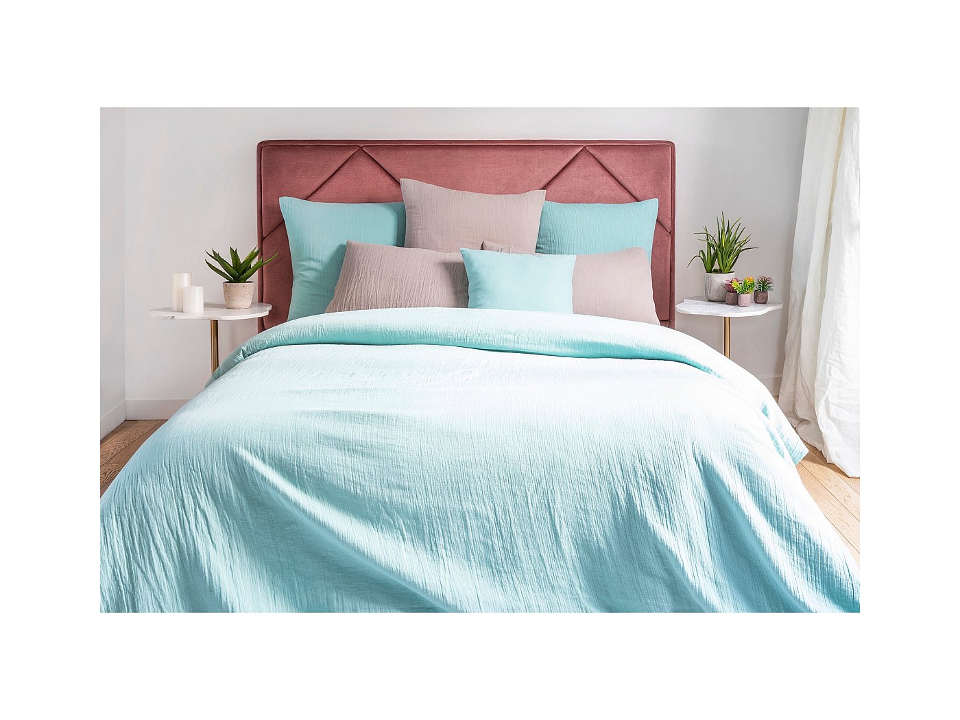 Parure de lit Joy Gaze de coton 260x240cm