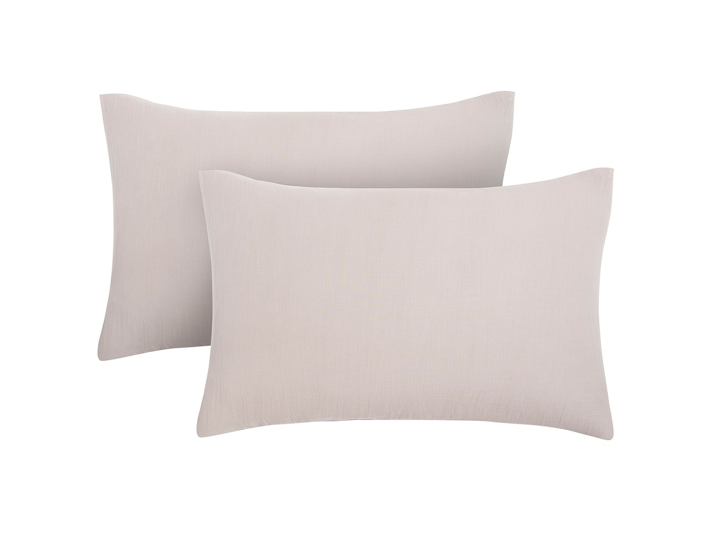 Lot de 2 taies d'oreillers Joy Gaze de coton 50x70cm