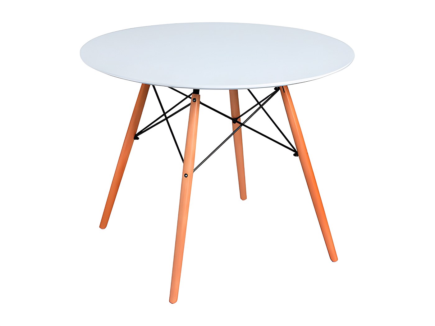 Mesa Tower Redonda 80 cm Tensores - Blanco