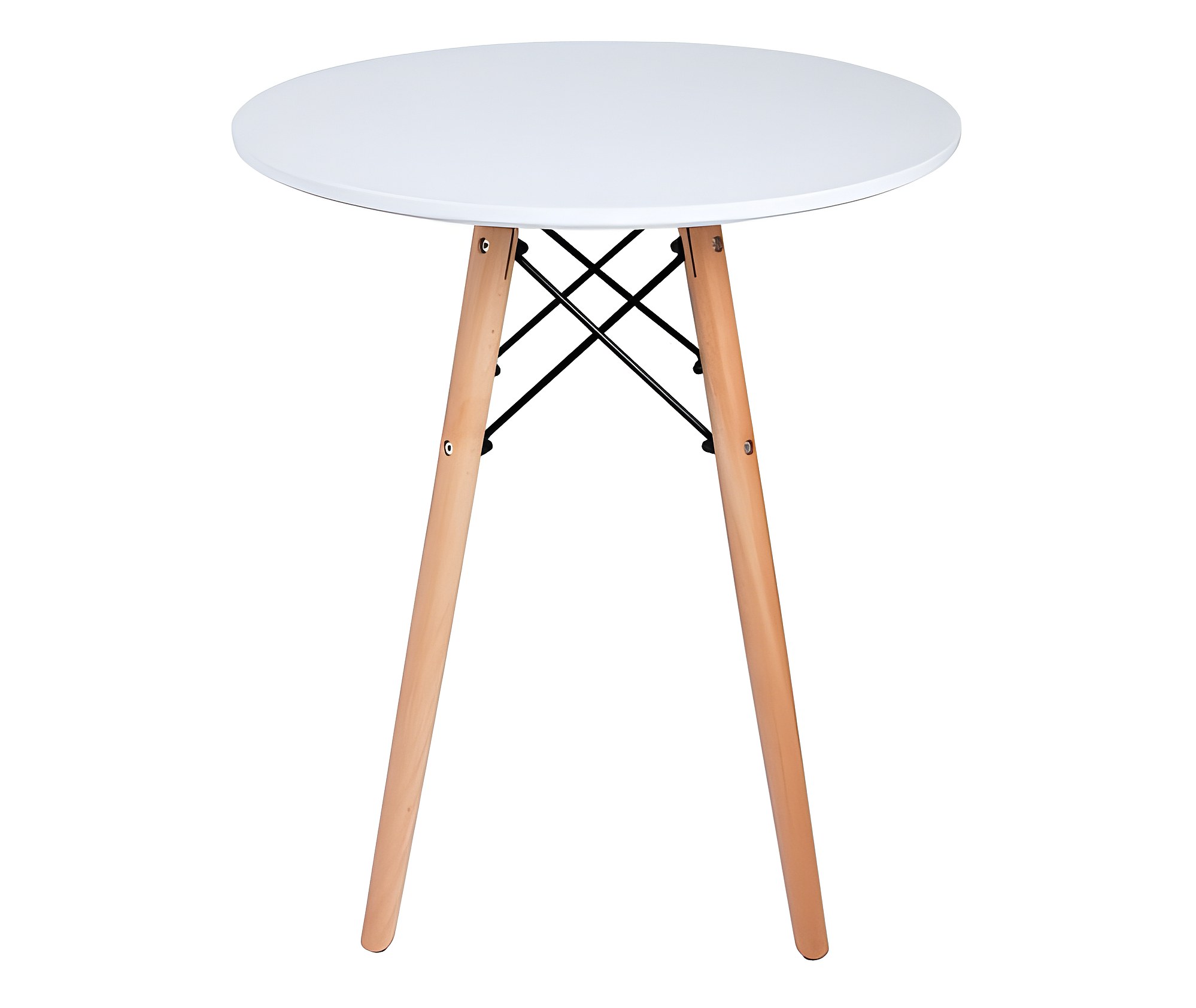 Mesa Tower Redonda 60 cm Tensores - Blanco