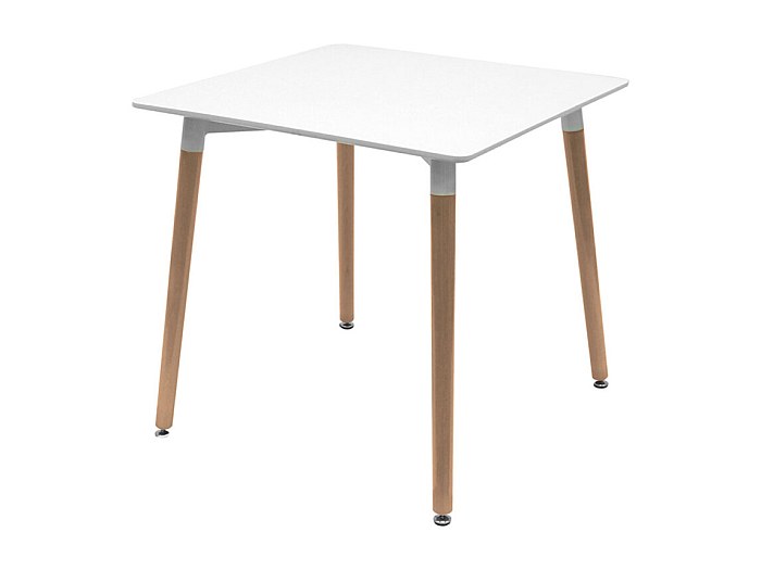 Mesa Tower Cuadrada 70 cm - Blanco