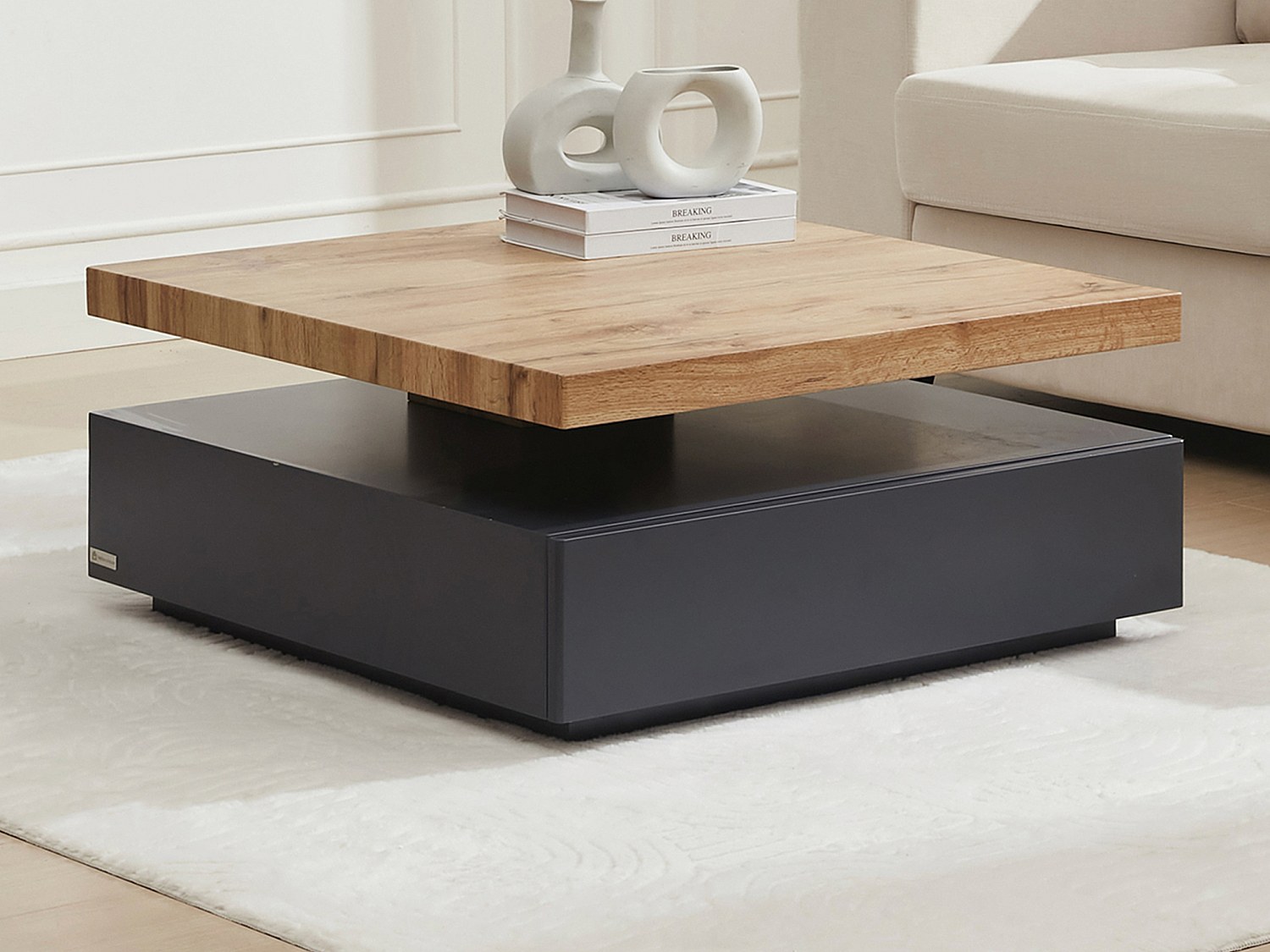 Table basse grise