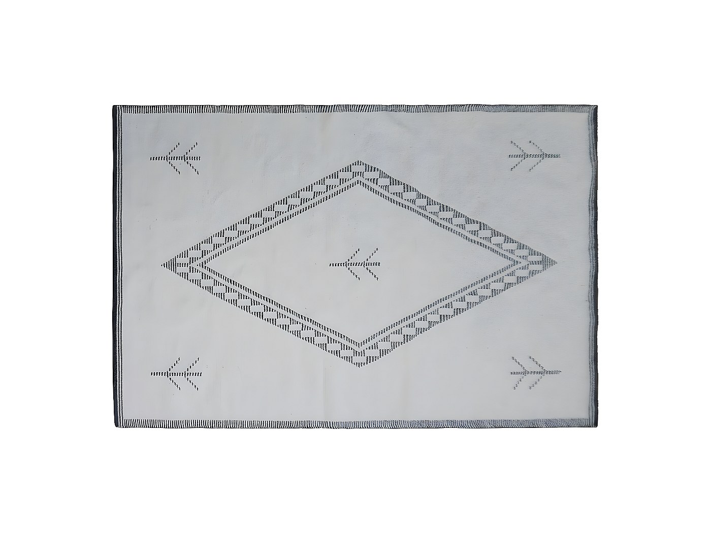 Tapis à motifs graphiques losange