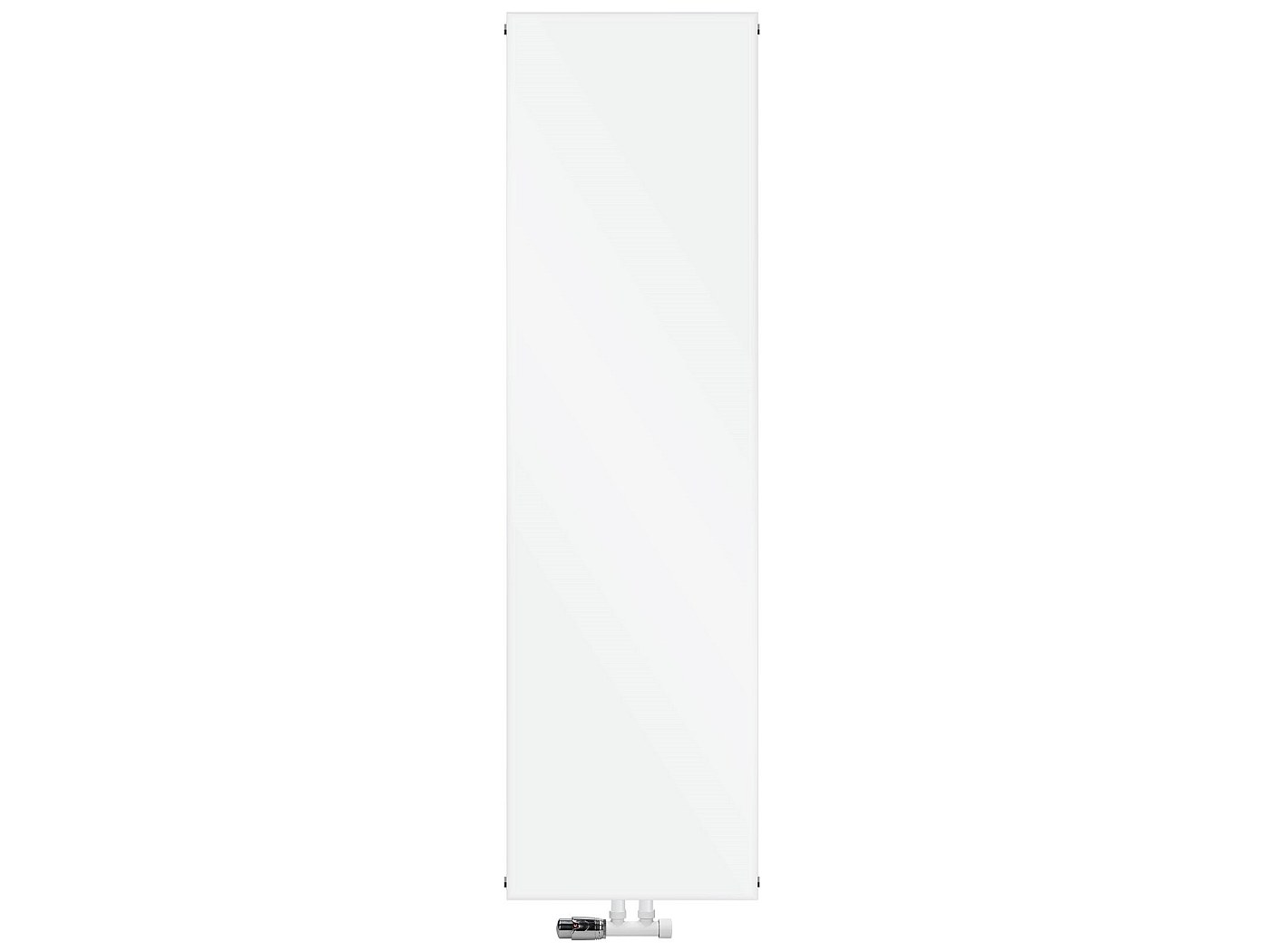 Radiateur plat moderne blanc salle de bain 452x1600 mm raccord central ...