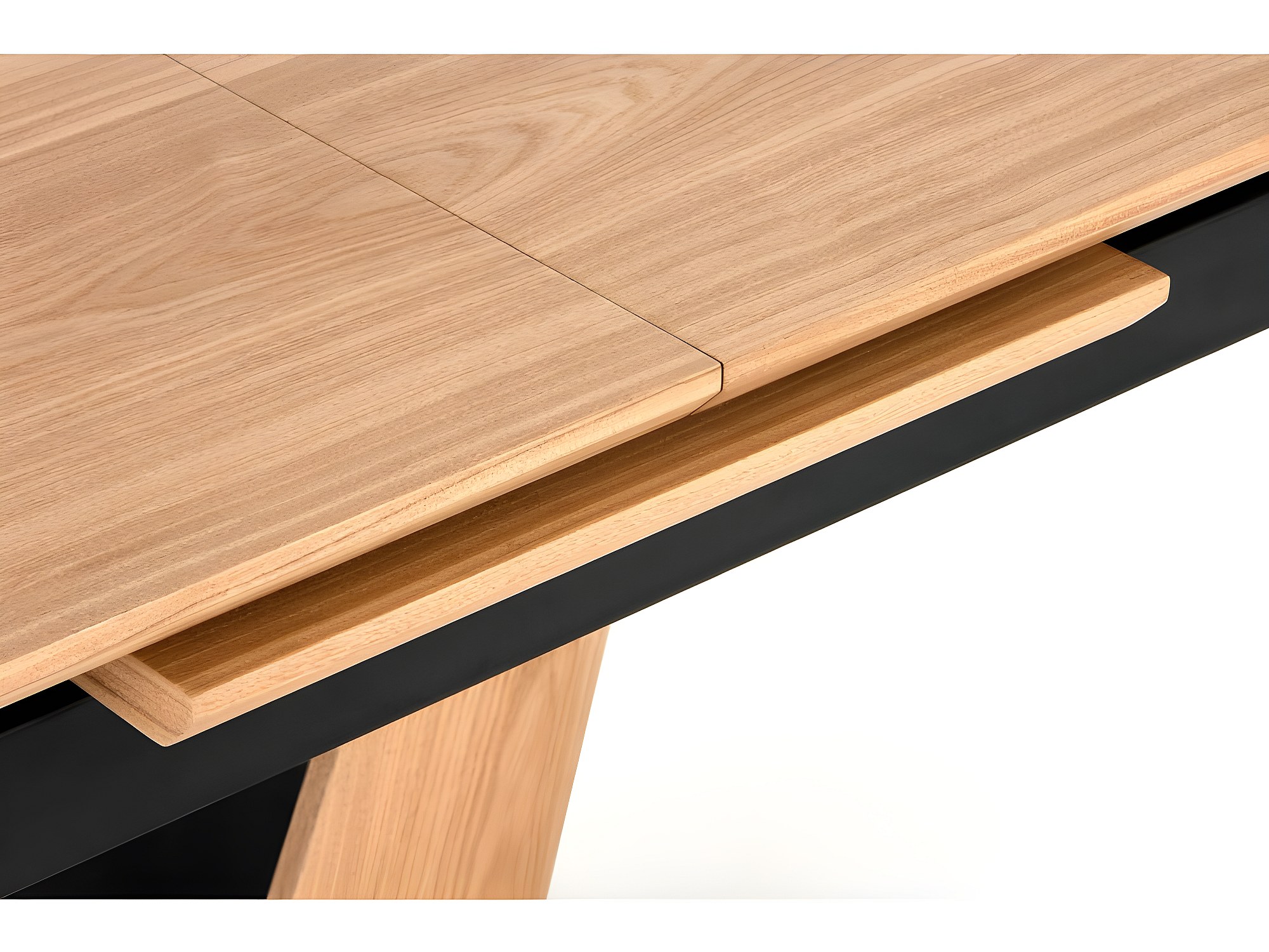 Table à manger extensible 160-200 x 90 x 77 cm - Chêne naturel