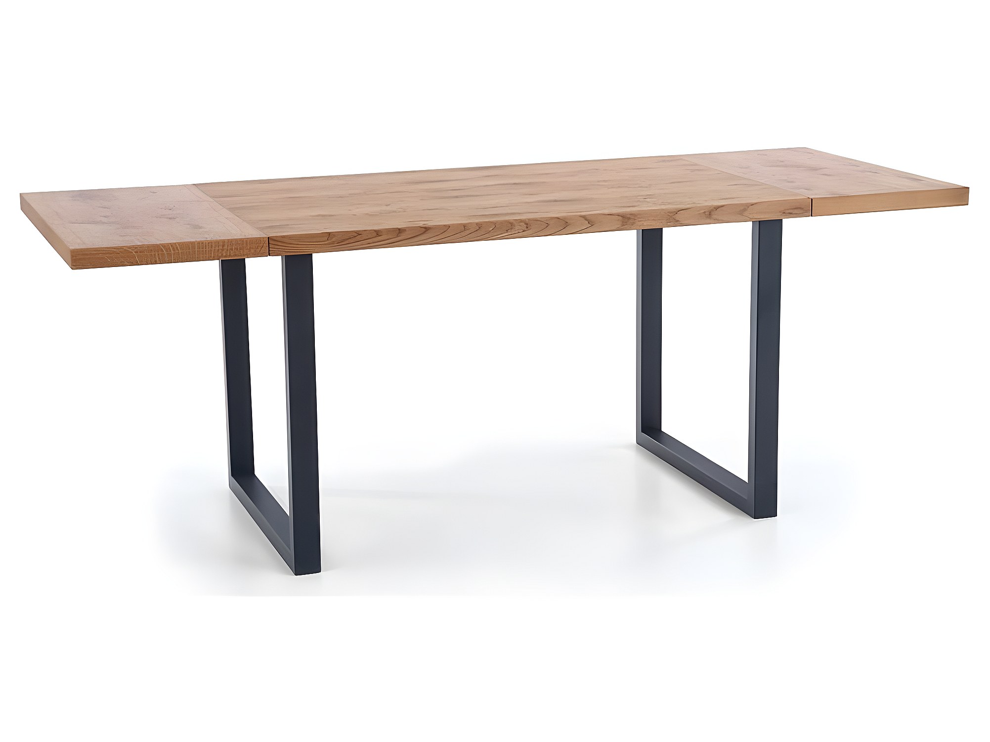 Table à manger extensible 126-206 x 80 x 76 cm - Chêne clair