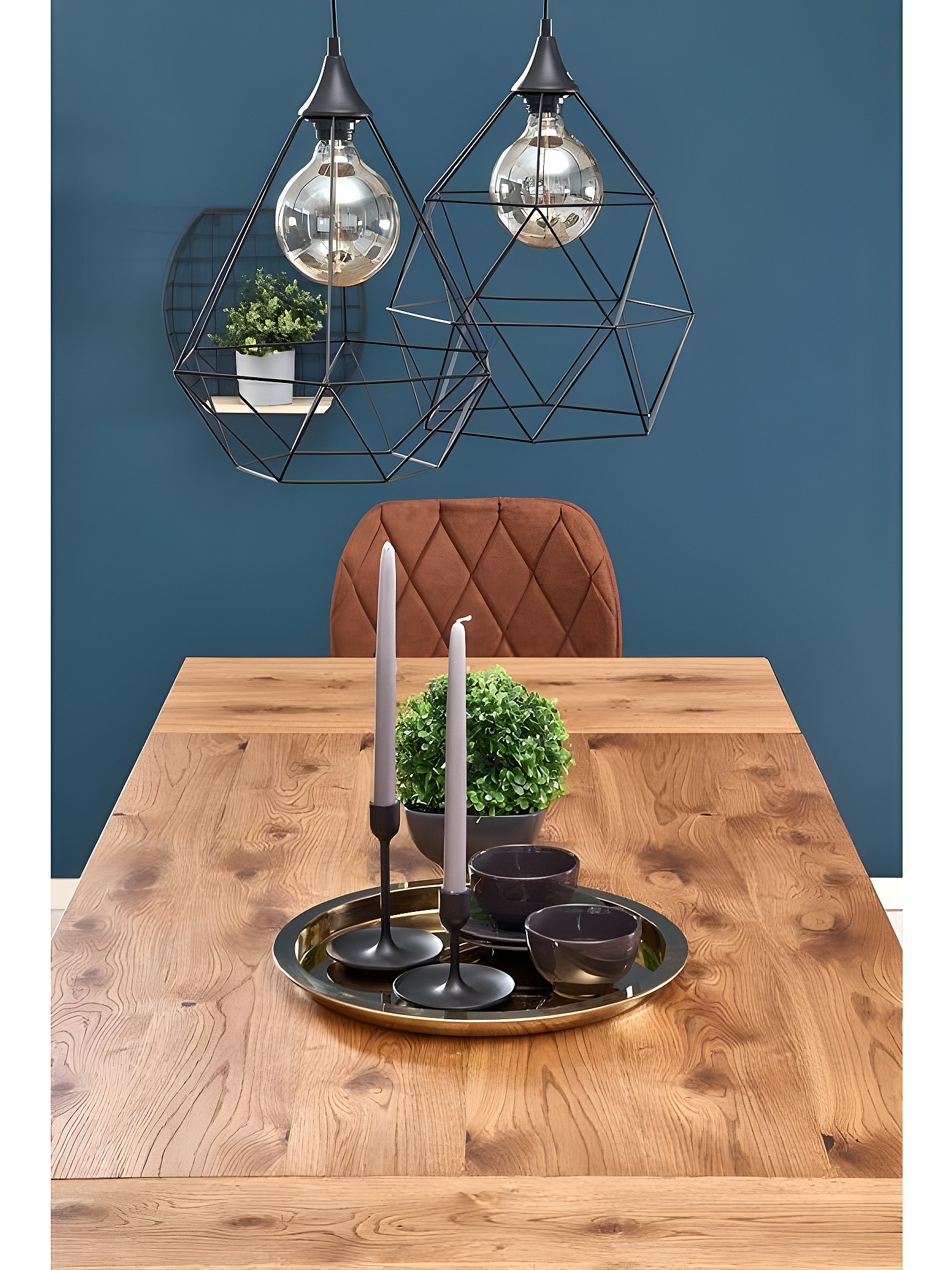 Table à manger extensible 126-206 x 80 x 76 cm - Chêne clair