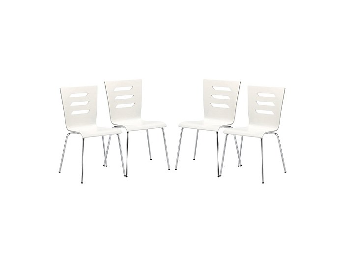 Lot de 4 chaises TANGUY - Blanc