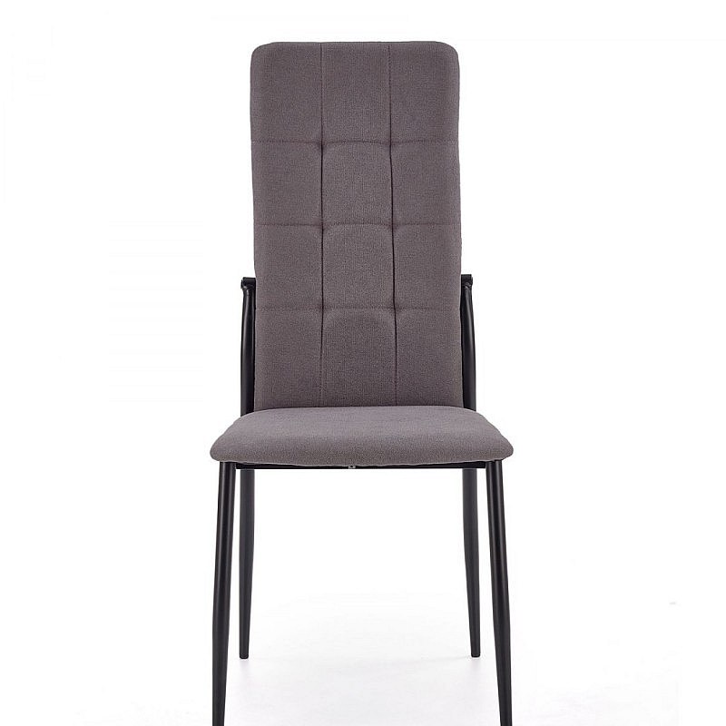 Lot de 4 chaises en tissu - Gris