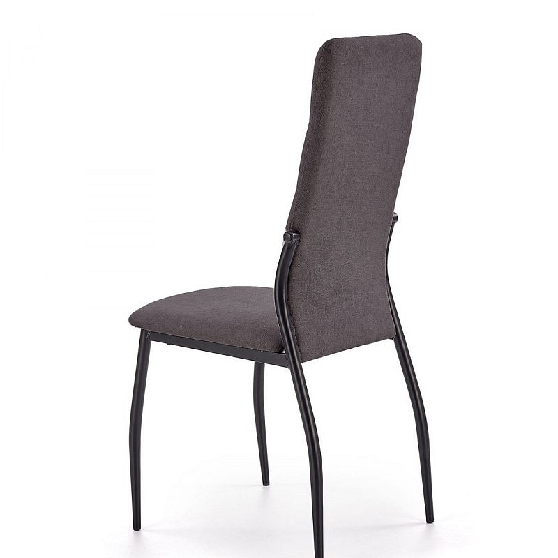 Lot de 4 chaises en tissu - Gris