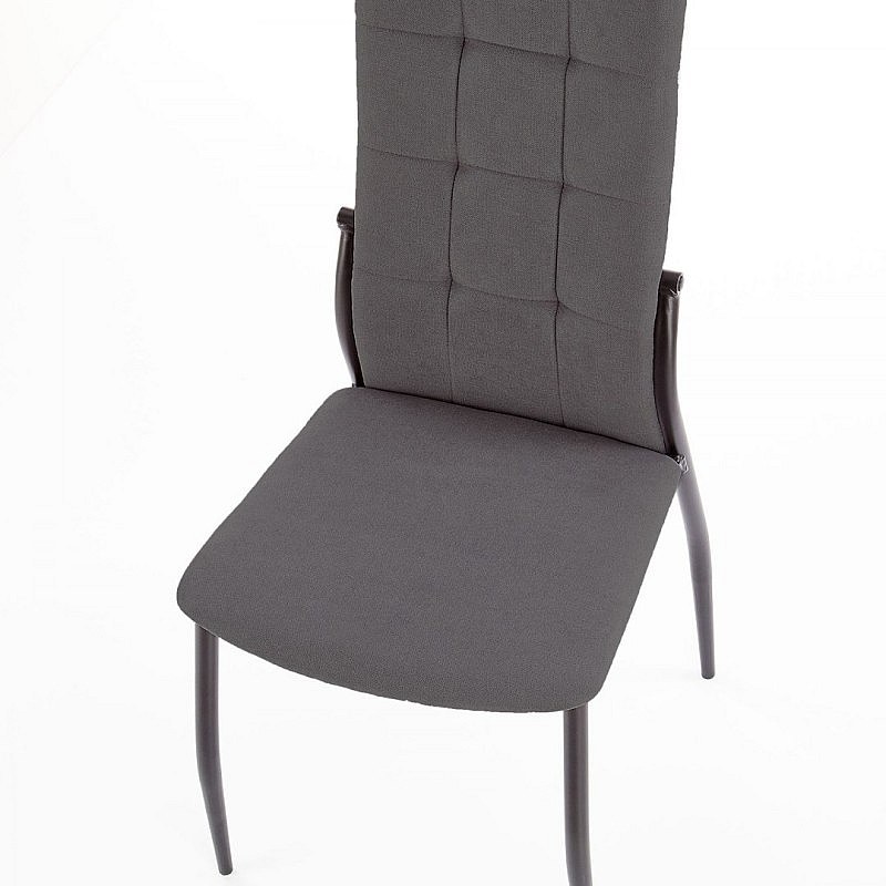 Lot de 4 chaises en tissu - Gris