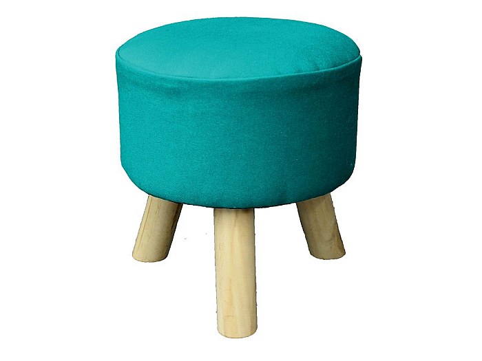 Tabouret Rond "Prince" 36cm Bleu