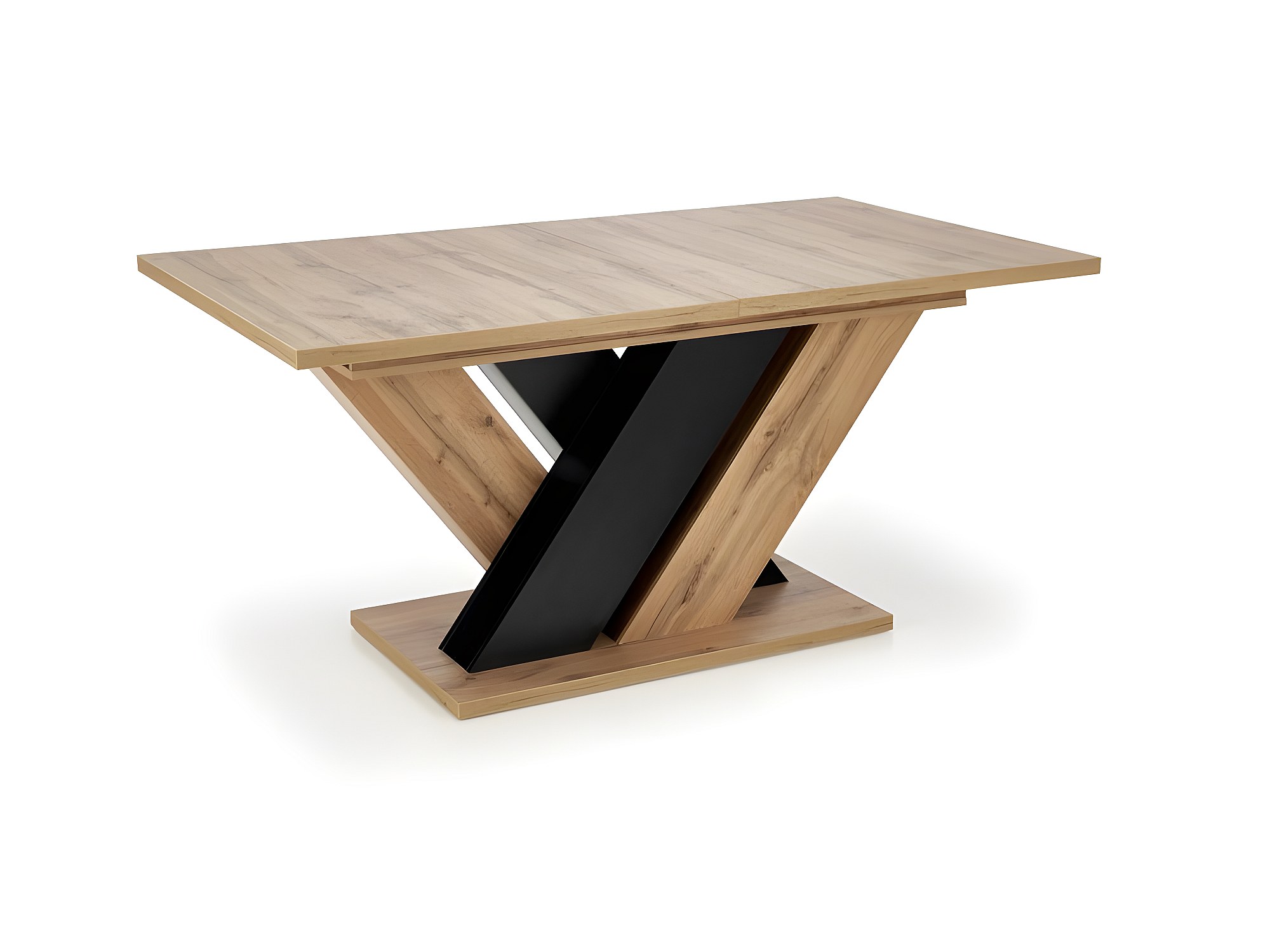 Table à manger extensible 160-200 x 90 x 77 cm - Chêne wotan