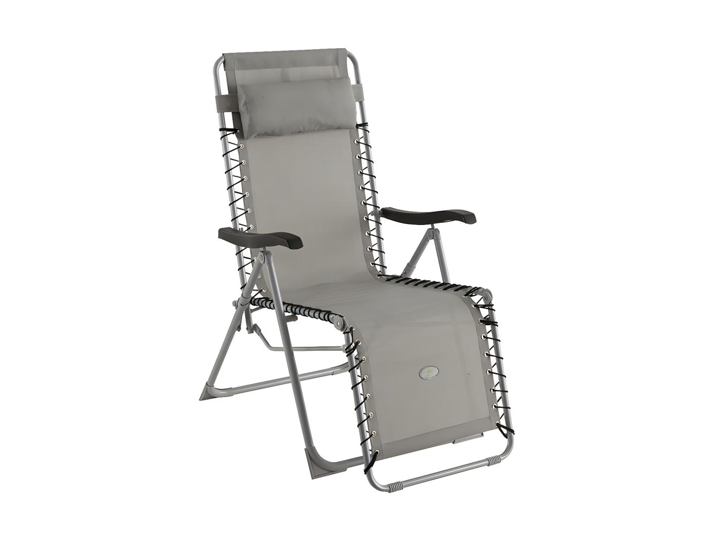 Fauteuil de jardin relax SILOS Gris Fauteuil de jardin relax SILOS Gris