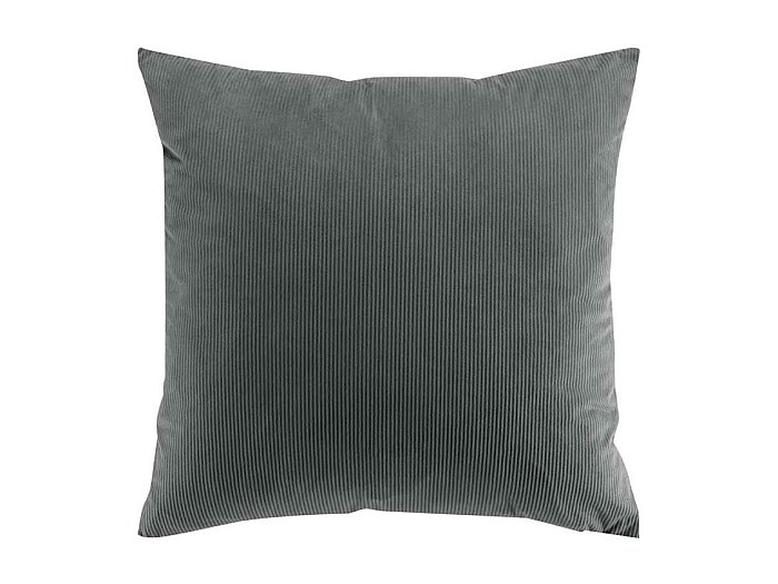 Coussin Déco en Velours "Casual" 60x60cm Anthracite