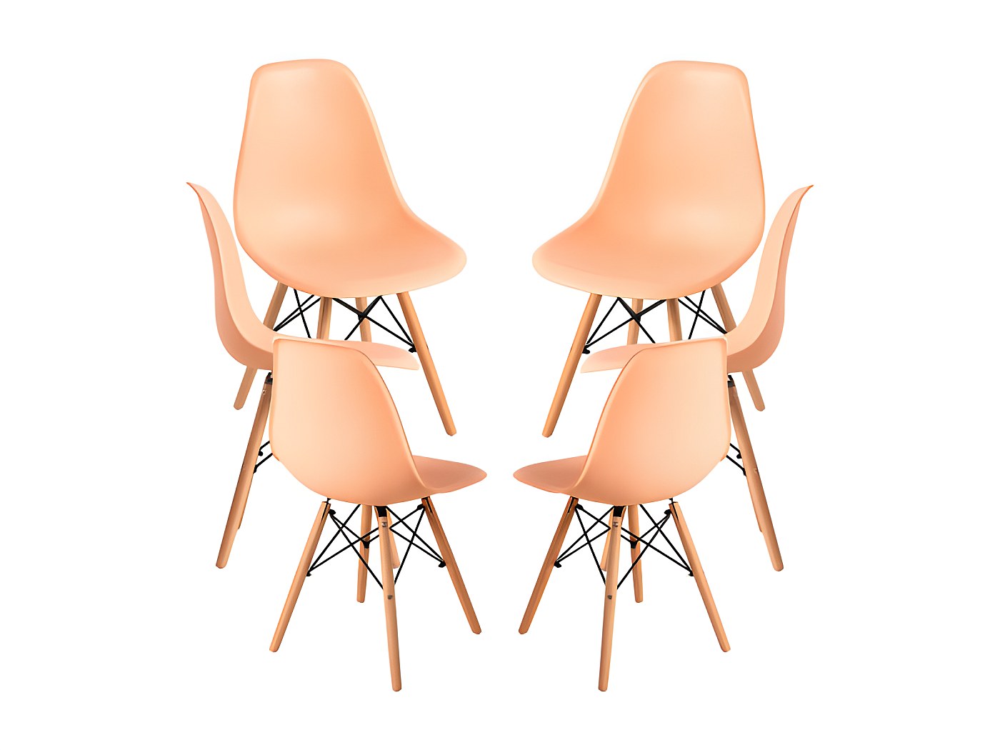 Pack 6 Sillas Tower Basic - Trigo