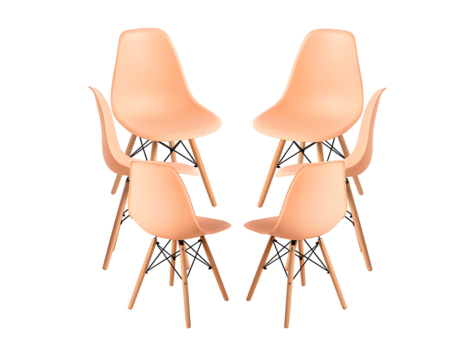 Pack 6 Sillas Tower Basic - Trigo