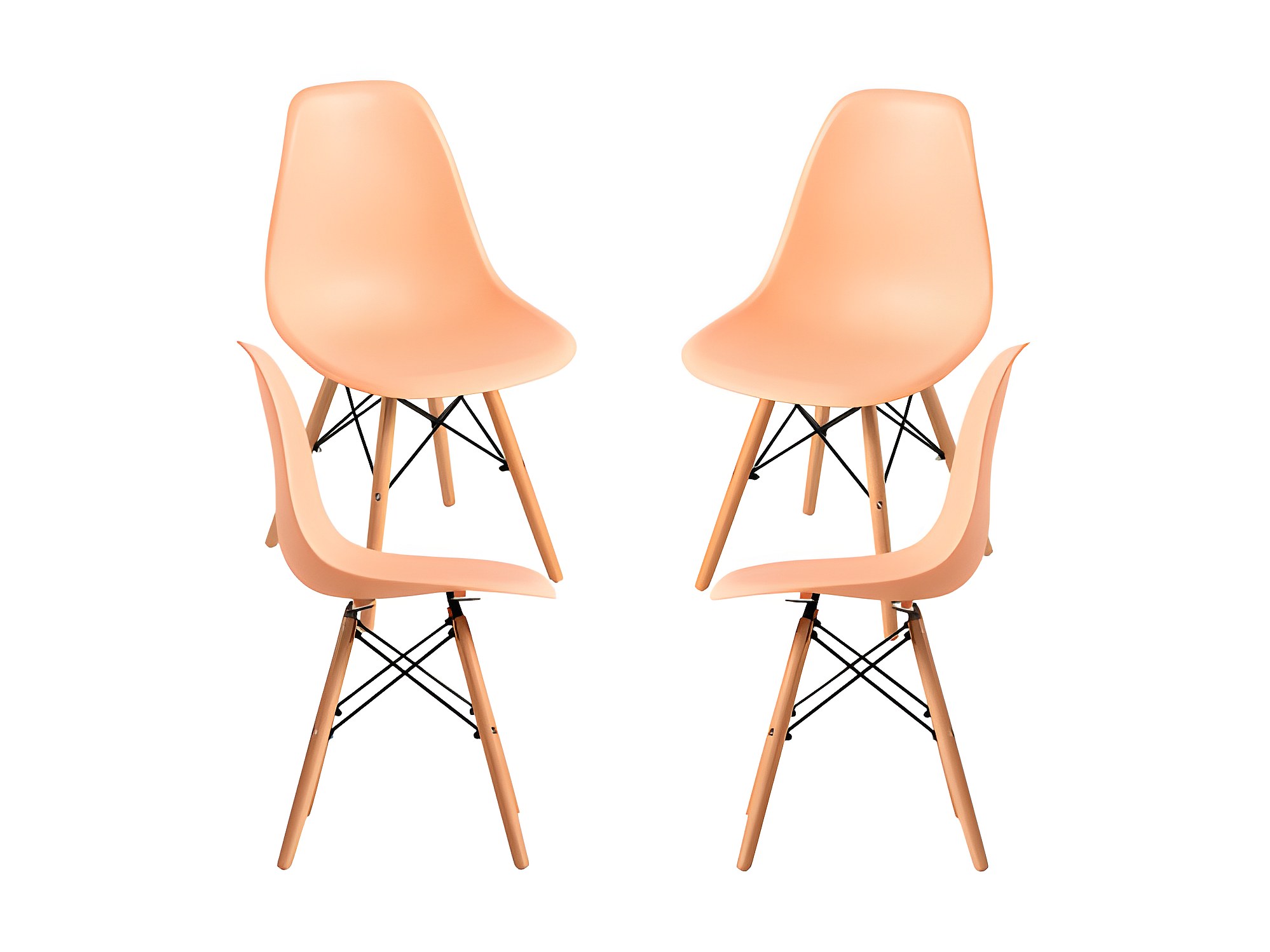 Pack 4 Sillas Tower Basic - Trigo