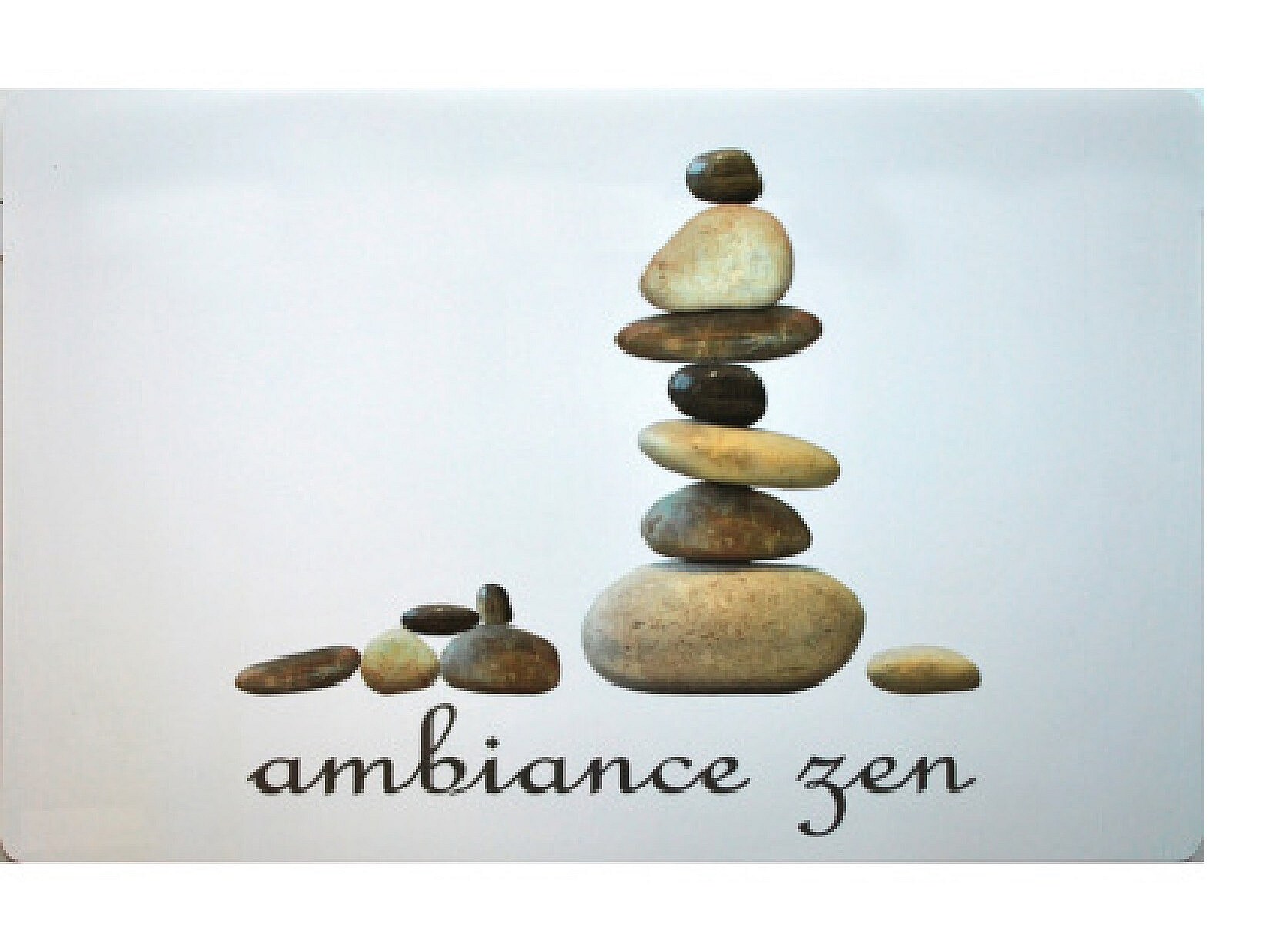 Set de table transparent Stones zen