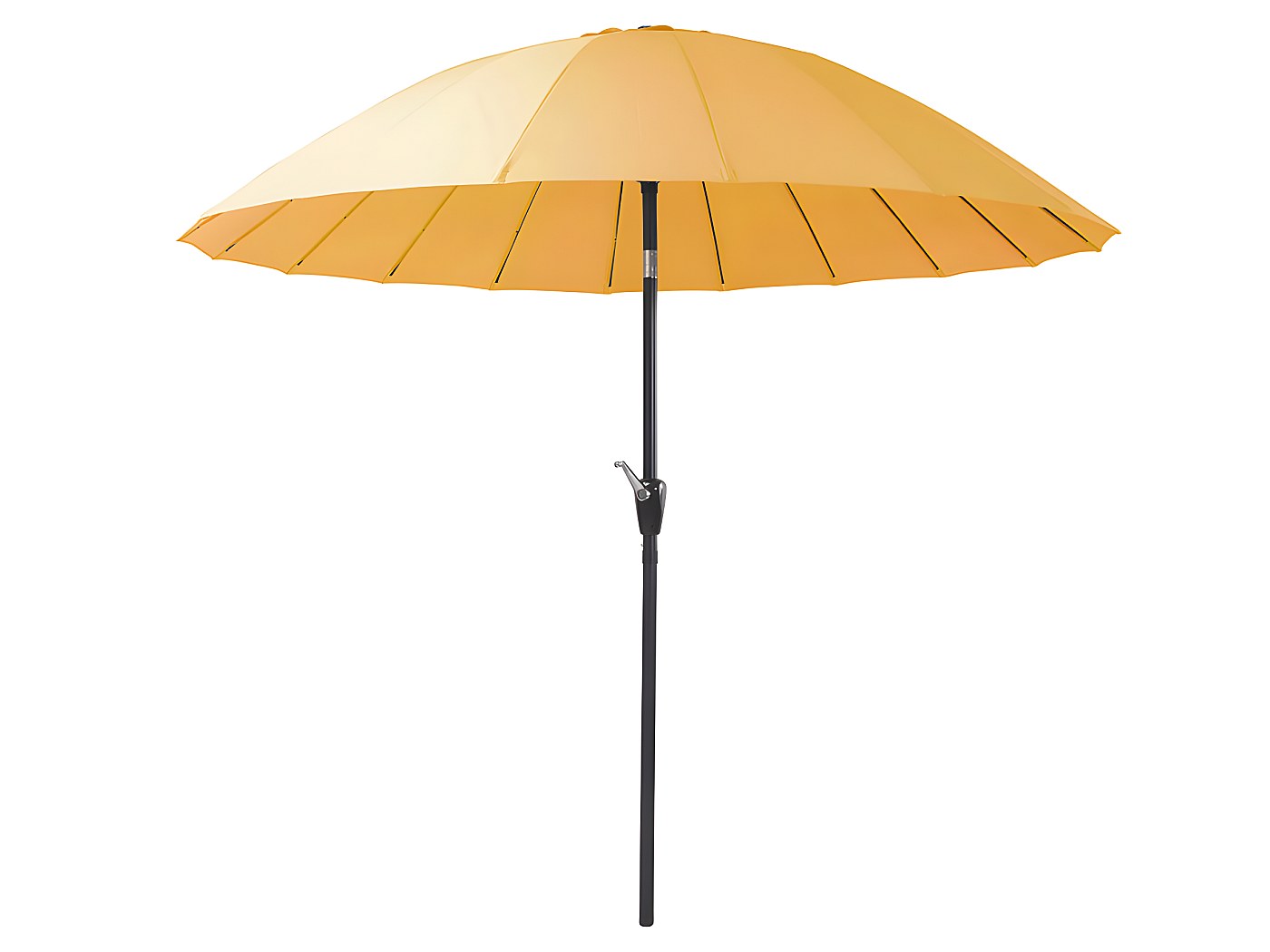 Estosa - Parasol de terrasse avec mât central Atlanta jaune