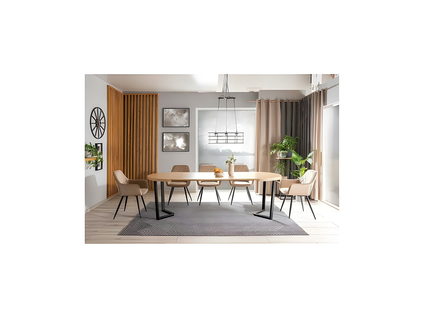 Table à manger extensible 100-250 x 100 x 76 cm - Chêne