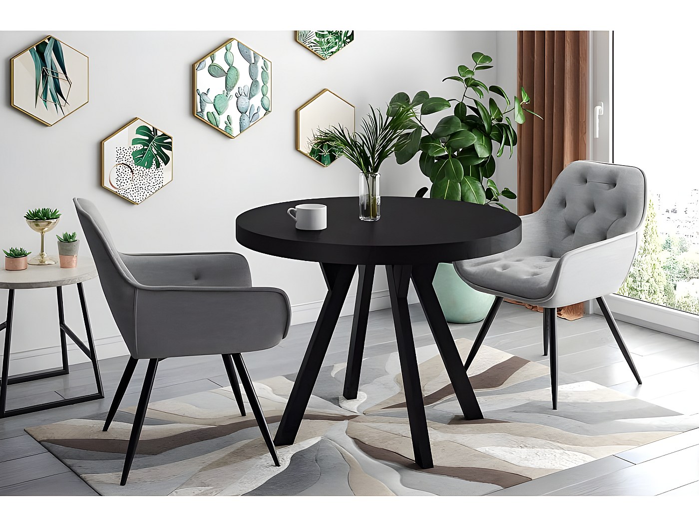 Table à manger extensible 100-250 x 100 x 76 cm - Noir